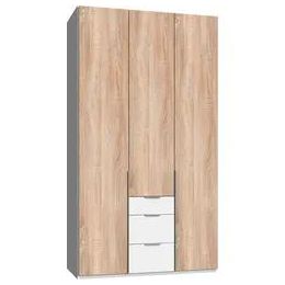 Kleiderschrank wimex "New York", wei&szlig; (wei&szlig;, front struktureichefarben hell), B:135cm H:236cm T:58cm, Schr&auml;nke, Kleiderschrank, wahlweise 208 oder 236cm hoch
