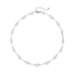 Perlenkette Firetti "Schmuck Geschenk Halsschmuck Halskette Halsreif Collier Perle", bunt (silberfarben, wei&szlig;), Halsketten, Damen, Perlen Silber 925 (Sterlingsilber), L: 47,5, Perlen, Silber 925 (Sterlingsilber), Perlenkette, Made in Germany - mit S&uuml;&szlig;wasserzuchtperle