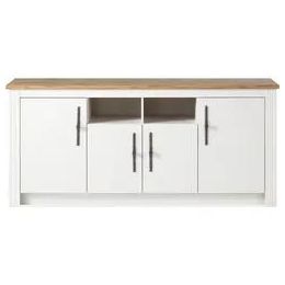 Sp&uuml;lenschrank OTTO HOME "KS-Westminster", wei&szlig; (pinie wei&szlig; dekor), B:204cm H:92cm T:60cm, Schr&auml;nke, Sp&uuml;lenschrank, im romantischen Landhausstil, Breite 204 cm, exclusiv by Otto