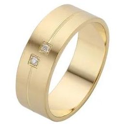 Trauring Firetti "Schmuck Geschenk Gold 375 Hochzeit Ehering Trauring "LIEBE" Gr. 20, gold (gelbgoldfarben), Fingerringe, Damen, 20, 0,02 SI = kleine Einschl&uuml;sse mit Brillanten, Gelbgold 375, 6mm, Trauring, Made in Germany, wahlweise mit oder ohne Brillanten
