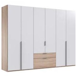 Kleiderschrank wimex "New York", wei&szlig; (struktureichefarben hell, front wei&szlig;), B:270cm H:208cm T:58cm, Schr&auml;nke, Kleiderschrank, wahlweise 208 oder 236cm hoch
