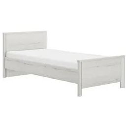Kinderbett GAMI "Bett Lugano", braun (eiche helvezia gebleicht, eiche helvezia gebleicht, eiche helvezia gebleicht), B:96cm H:80cm L:209cm, Betten, Kinderbett