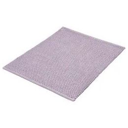 Badematte Kleine Wolke "Punto", lila (lavendel), H:5mm, Baumwolle, Badematten, Badematte, Badteppich, Uni Farben, Oberfl&auml;che reine Baumwolle