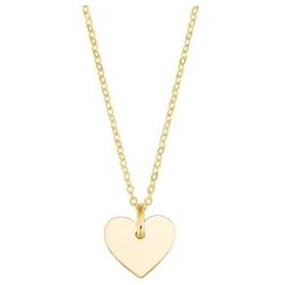 Kette mit Anh&auml;nger Amor "Herz", gold (gelbgoldfarben), Halsketten, Damen, Gelbgold 375, L: 45
