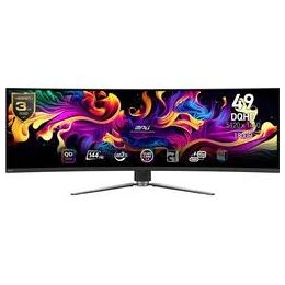 MSI Curved-Gaming-OLED-Monitor "MPG 491CQP QD-OLED", Energieeffizienz: F (A-G), schwarz, B:119,5cm H:37,2cm T:19cm, Monitore