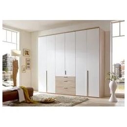 Kleiderschrank wimex "New York", wei&szlig; (struktureichefarben hell, front wei&szlig;), B:270cm H:236cm T:58cm, Schr&auml;nke, Kleiderschrank, wahlweise 208 oder 236cm hoch