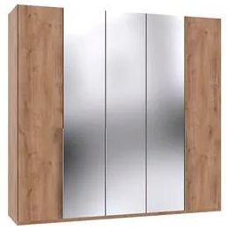 Kleiderschrank wimex "New York", braun (plankeneichefarben), B:225cm H:208cm T:58cm, Schr&auml;nke, Kleiderschrank