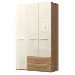 Kleiderschrank OTTO HOME "Gala, beige hochgl&auml;nzend UV lackiert, kratzfest, FSC-zertifiziert", beige (beige, pacific walnut), B:137cm H:224cm T:56cm, Holzwerkstoff, MDF, Schr&auml;nke, Kleiderschrank, hoher Schrank (224cm), wahlweise in 3 Breiten, Made in Europe