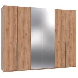 Kleiderschrank wimex "New York", braun (plankeneichefarben), B:270cm H:208cm T:58cm, Schr&auml;nke, Kleiderschrank