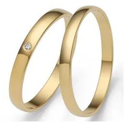 Trauring Firetti "Schmuck Geschenk Gold Hochzeit Ehering Trauring "LIEBE" Gr. 60, gold (gelbgoldfarben), Fingerringe, Damen, 60, ohne Brillant, Gelbgold 585, 2,5mm, Trauring, Made in Germany, wahlweise mit oder ohne Brillant