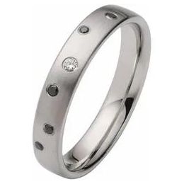 Trauring Firetti "Schmuck Geschenk Hochzeit Ehering "LIEBE" Gr. 18, silber (silberfarben), Fingerringe, Damen, 18, 0,07 SI = kleine Einschl&uuml;sse mit Brillanten, Silber 925 (Sterlingsilber), 4mm, Trauring, Made in Germany, wahlweise mit oder ohne Brillanten