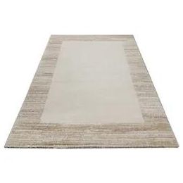 Teppich Wecon Home "Thorben", beige (creme,beige), B:120cm H:18mm L:170cm, Kunstfaser, Teppiche, Teppich, Gewebt, pflegeleicht, meliertes Design, Bord&uuml;re, Scandi, Wohnzimmer
