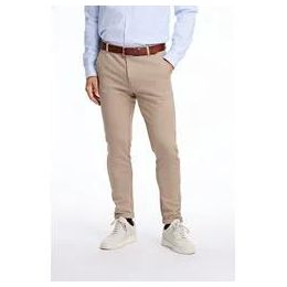 Stoffhose LINDBERGH, Damen, Gr. M, N-Gr, beige (sand mix), Web, Obermaterial: 75% Polyester, 22% Viskose, 3% Elasthan, slim fit kn&ouml;chellang, Hosen Stoffhose, mit Stretch