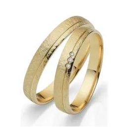 Trauring Firetti "Schmuck Geschenk Gold 750 Hochzeit Ehering "LIEBE" Gr. 52, gold (gelbgoldfarben), Fingerringe, Damen, 52, SI = kleine Einschl&uuml;sse ohne Brillanten, Gelbgold 585, 3,5mm, Trauring, Made in Germany, wahlweise mit oder ohne Brillanten
