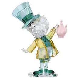 Dekofigur Swarovski "Kristall Sammelfigur Alice Mad Hatter Der verr&uuml;ckte Hutmacher", bunt (kristallwei&szlig;, gr&uuml;n, gelb, rosa, wei&szlig;, schwarz), Dekofiguren, B/H/T: 5,9cm x 10,1cm, Swarovski Kristall, Swarovski Kristall, B:5,9cm H:10,1cm