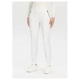Schlupfhose Stehmann, Damen, Gr. 36, N-Gr, blau (blanc), Obermaterial: 68% Viskose, 27% Polyamid, 5% Elasthan, unifarben, regular fit kn&ouml;chellang, Hosen Schlupfhose, Sommerhose mit Rei&szlig;verschlusstaschen