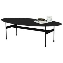 Couchtisch SPINDER DESIGN "MIRA OVAL", schwarz (schwarz, schwarz, schwarz, schwarz, schwarz, schwarz), B/H/T: 120cm x 35cm x 39cm, Tische, Couchtisch, Couchtisch aus Stahl