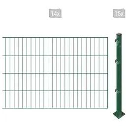 Einstabmattenzaun Arvotec "ESSENTIAL 80 zum Einbetonieren", gr&uuml;n (dunkelgr&uuml;n), H:80cm, Kunststoff, Stahl, Zaunelemente, Zaunh&ouml;he 80 cm, Zaunl&auml;nge 2 - 60 m