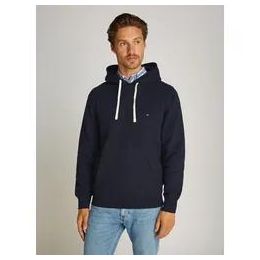 Hoodie Tommy Hilfiger "ESSENTIAL FLEECE", Herren, Gr. S, blau (desert sky), Sweatware, Obermaterial: 60% Baumwolle, 40% Polyester, Sweatshirts Hoodie