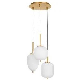 NOVA LUCE H&auml;ngeleuchten "LATO", gold, 3, &Oslash; 30cm, 1 Stk., Leuchten, Ohne Leuchtmittel