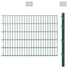 Doppelstabmattenzaun Arvotec "ESSENTIAL 103 zum Einbetonieren", gr&uuml;n (dunkelgr&uuml;n), H:103cm, Kunststoff, Stahl, Zaunelemente, Zaunh&ouml;he 103 cm, Zaunl&auml;nge 2 - 60 m