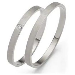 Trauring Firetti "Schmuck Geschenk Gold 375 Hochzeit Ehering "LIEBE" Gr. 56, wei&szlig; (wei&szlig;goldfarben), Fingerringe, Damen, 56, ohne Brillant, Wei&szlig;gold 375, 2mm, Trauring, Made in Germany, wahlweise mit oder ohne Brillant
