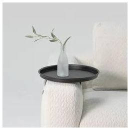 Tabletttisch SPINDER DESIGN "ROUND", schwarz (schwarz, schwarz, schwarz, schwarz, schwarz, schwarz), B/H/T: 30cm x 15cm x 30cm, Tische, Tabletttisch, Ausziehbarer Stahlarmtisch