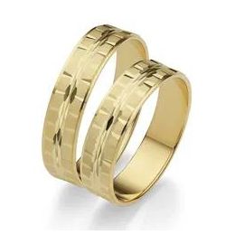 Trauring Firetti "Schmuck Geschenk Gold 375 Hochzeit Ehering "LIEBE" Gr. 53, gold (gelbgoldfarben), Fingerringe, Damen, 53, Gelbgold 585, 5mm, Trauring, Made in Germany