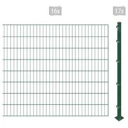Einstabmattenzaun Arvotec "ESSENTIAL 160 zum Einbetonieren", gr&uuml;n (dunkelgr&uuml;n), H:160cm, Kunststoff, Stahl, Zaunelemente, Zaunh&ouml;he 160 cm, Zaunl&auml;nge 2 - 60 m