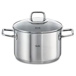 Kochtopf Fissler "viseo", silber (silberfarben), &Oslash;:24cm, T&ouml;pfe, Kochtopf, Induktion