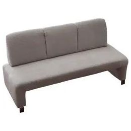 Polsterbank exxpo - SOFA FASHION "Intenso, Sitzbank, Breite 182 cm, wahlweise in Leder oder Textil", braun (cappuccino), B:182cm H:91cm T:67cm, NaturLeder;Strukturstoff (Zusammensetzung: Polyester 100%);Luxus-Microfaser (Zusammensetzung: Aufgeflockte 100% Polyester Schicht mit Pr&auml;gung);Cord (Zusammensetzung: Polyester 100%), Sitzb&auml;nke, Polsterbank, hohe Bodenfreiheit, frei im Raum stellbar, hoher 