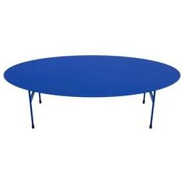 Couchtisch SPINDER DESIGN "MIRA OVAL", blau (ultramarine, ultramarine, ultramarine, ultramarine, ultramarine, ultramarine), B/H/T: 120cm x 35cm x 39cm, Tische, Couchtisch, Couchtisch aus Stahl