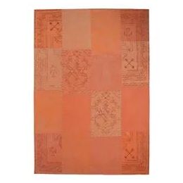 Teppich Kayoom "Lyrical 210", bunt (multi, orange), B:120cm H:13mm L:170cm, Baumwolle, Teppiche, Teppich, Handgefertigt, hochwertig verarbeitetes Unikat im Antik-Design