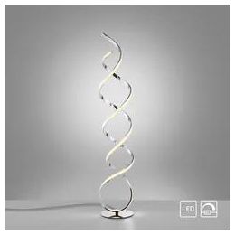 Paul Neuhaus Stehlampe "KIRIBI", grau (chrom), 1, &Oslash; 25cm H: 140cm, 1 Stk., Leuchten, Stehlampe