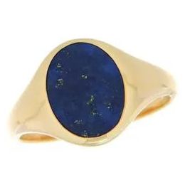 Goldring Firetti "Schmuck Geschenk Gold 585 Herrenring Goldring Edelstein Farbstein" Gr. 19, gold (gelbgoldfarben, blau), Fingerringe, Damen, 19, Gelbgold 585, Goldring, mit Lapislazuli