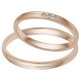 Trauring Firetti "Schmuck Geschenk Gold 375 Hochzeit Ehering "LIEBE" Gr. 54, rosa (ros&eacute;goldfarben), Fingerringe, Damen, 54, 0,02 SI = kleine Einschl&uuml;sse mit Brillanten, Ros&eacute;gold 375, 2,5mm, Trauring, Made in Germany, wahlweise mit oder ohne Brillanten
