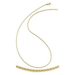 Collierkettchen Firetti "Schmuck Geschenk Gold 333 Zopfkettengliederung 1,3 mm breit" Gr. 60, gold (gelbgoldfarben), Halsketten, Damen, 60, Gelbgold 333, B: 1,3mm, Made in Germany, B:1,3mm