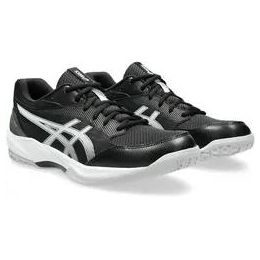 Hallenschuh asics "GEL-TASK 4", Herren, Gr. 43,5, schwarz-wei&szlig; (schwarz, wei&szlig;), Synthetik, Textil, Schuhe Hallenschuh, f&uuml;r Hallensport