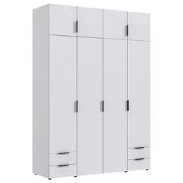 Kleiderschrank wimex "Modena", wei&szlig;, B:160cm H:225cm T:54cm, Holzwerkstoff, Schr&auml;nke, Kleiderschrank, Dreht&uuml;ren-Schrankprogramm