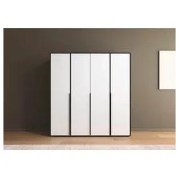 Dreht&uuml;renschrank Rauch "Kleiderschrank Schrank Garderobe W&auml;scheschrank NAGATA viel Stauraum", grau (graumetallic, alpinwei&szlig;), B:187cm H:194cm T:53cm, Holzwerkstoff, Schr&auml;nke, Dreht&uuml;renschrank, mit modernen Stangengriffen in Graumetallic TOPSELLER MADE IN GERMANY