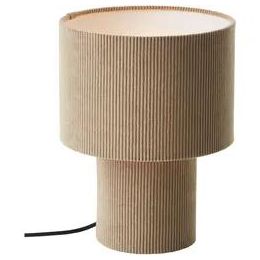 Tischleuchte "Kathleen Cordleuchte", beige (sand), 1, &Oslash; 23cm H: 30cm, 1 Stk., LeGer Home by Lena Gercke, Leuchten, Cordstoff, H 30 cm, &Oslash; 23 cm, E27, Cord, Stoffleuchte, Tischlampe, Tischleuchte