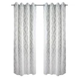 Gardine Bruno Banani "Lynn" Gr. 3, grau, B:140cm H:225cm, Scherli, Polyester, Gardinen, Gardine, sch&ouml;ner Schal, Scherli, zeitlos und modern