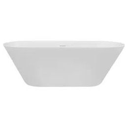 Rundwanne Ottofond "Eko", wei&szlig;, B:75cm H:56,5cm L:170cm, Sanit&auml;racryl, Badewannen, freistehend, 170x75 cm, verchromte Ablaufgarnitur "Push-Up-Ventil"