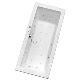 Whirlpool-Badewanne Ottofond "Cubic", wei&szlig;, B:75cm L:170cm, Sanit&auml;racryl, Badewannen, 170x75 cm