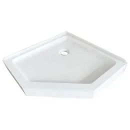 Duschwanne Sanotechnik "F&uuml;nfeck Brausetasse", wei&szlig;, B:90cm H:15cm T:90cm, Duschwannen, Ma&szlig;e: 90x90x15cm