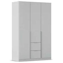 Dreht&uuml;renschrank OTTO HOME "Kleiderschrank Schrank Garderobe AGORDO mit Dekor- oder Hochglanzfront", grau (seidengrau), B:136cm H:210cm T:54cm, Holzwerkstoff, Schr&auml;nke, Dreht&uuml;renschrank, mit Au&szlig;enschubk&auml;sten, in 7 Breiten und 2 H&ouml;hen MADE IN GERMANY, Topseller