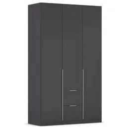Dreht&uuml;renschrank OTTO HOME "Kleiderschrank Schrank Garderobe AGORDO mit Dekor- oder Hochglanzfront", grau (graumetallic), B:136cm H:229cm T:54cm, Holzwerkstoff, Schr&auml;nke, Dreht&uuml;renschrank, mit Au&szlig;enschubk&auml;sten, in 7 Breiten und 2 H&ouml;hen MADE IN GERMANY, Topseller