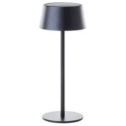 LED Au&szlig;en-Tischleuchte OTTO HOME "Oddny Tischleuchte mit Solar u. Akku", schwarz (schwarz matt), H:30cm, Leuchten, LED Solar, Tischlampe, 3000 K, dimmbar, USB ladbar, Indoor & Outdoor
