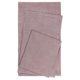 Badematte Wecon Home BASICS "Balu", lila (flieder), H:14mm, Polyester, Badematten, Badematte, Chenille, waschbar, rutschfest, schnell trocknend, weich, Badteppich