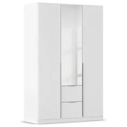 Dreht&uuml;renschrank OTTO HOME "Kleiderschrank Schrank Garderobe AGORDO mit Dekor- oder Hochglanzfront", wei&szlig; (alpinwei&szlig;), B:136cm H:210cm T:54cm, Holzwerkstoff, Schr&auml;nke, Dreht&uuml;renschrank, mit Au&szlig;enschubk&auml;sten, in 7 Breiten und 2 H&ouml;hen MADE IN GERMANY